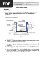 Method Statement For Toilet / Sunken Water Proofing | PDF | Mortar ...
