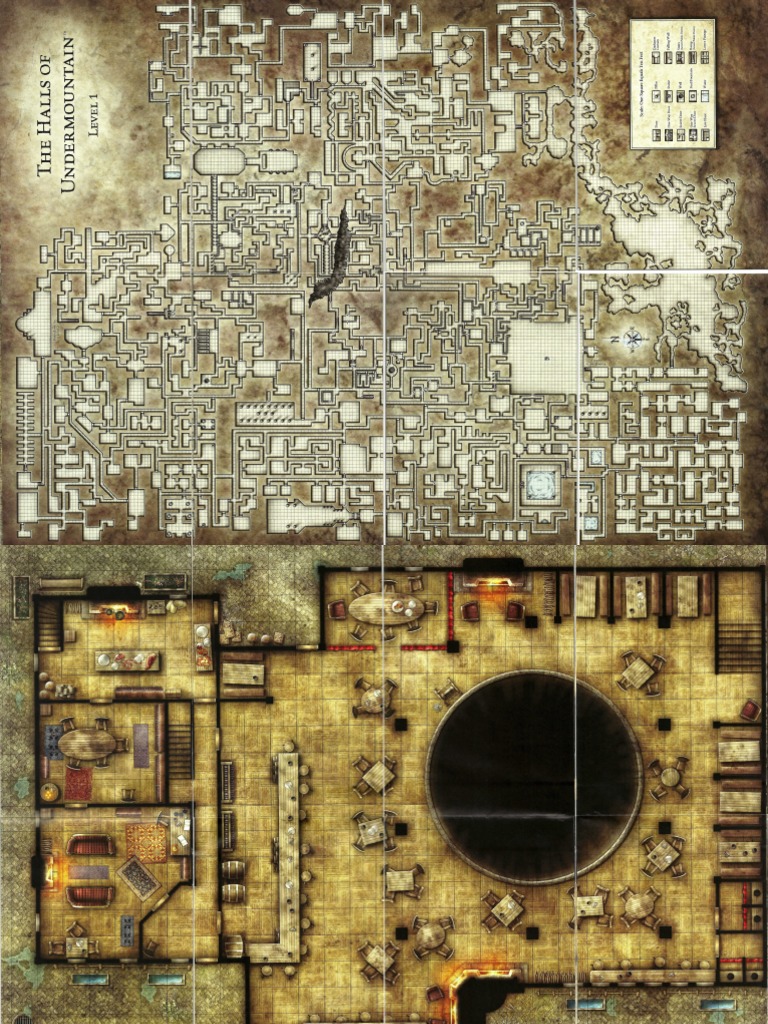 D&D 4th Halls of Undermountain Maps | PDF