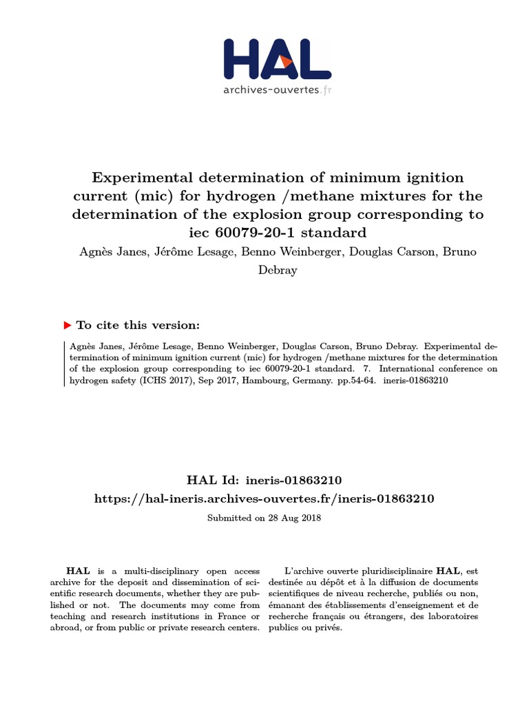 Minimum Ignition | PDF | Methane | Atmosphere Of Earth