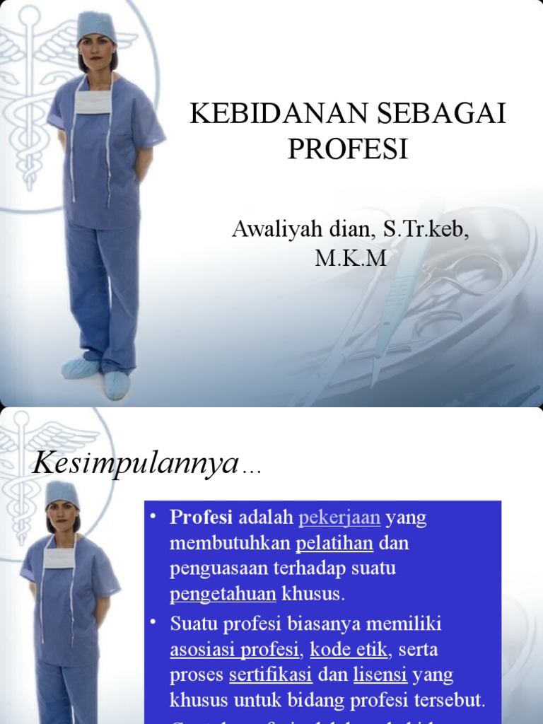 Kebidanan Sebagai Profesi | PDF | Karier & Perkembangan | Bisnis