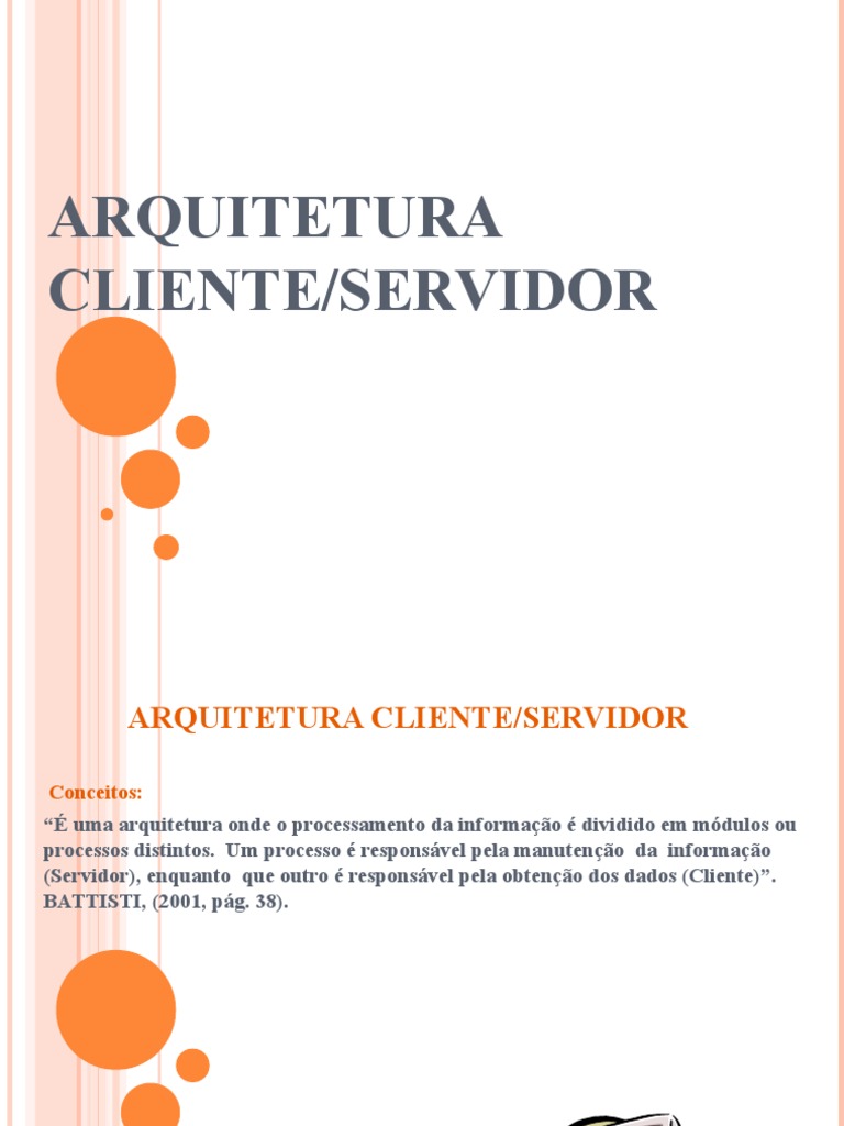 04 Arquitetura Cliente Servidor | PDF | Modelo cliente – Servidor ...