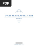 Corsi Block Tapping Test | PDF | Neuroscience | Cognitive Science