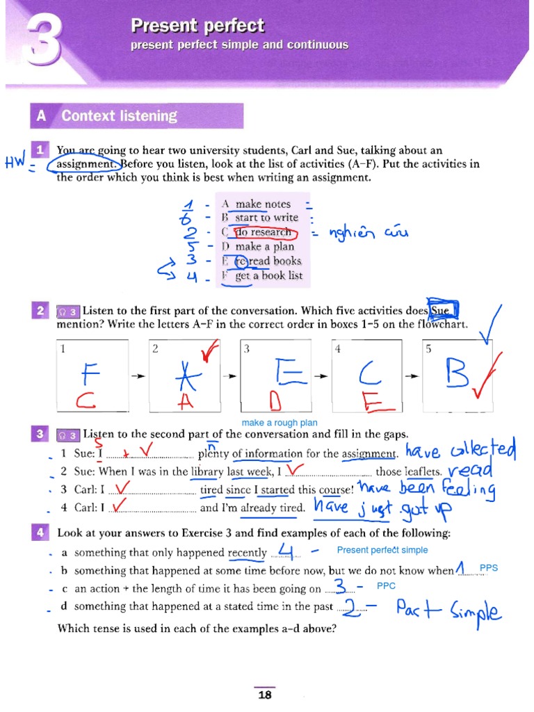 Present Perfect Listening | PDF
