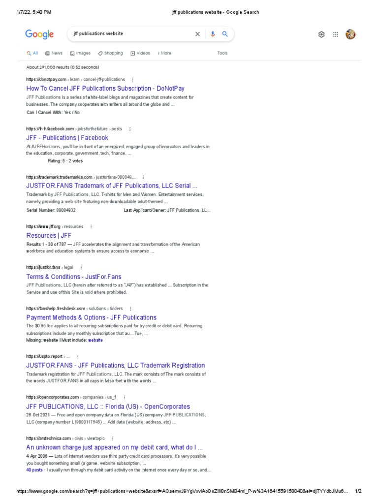 JFF Publications Website - Google Search | PDF | Websites ...