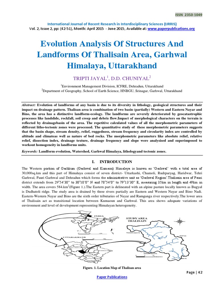 Evolution Analysis of Structures and Landforms-322 | PDF | Valley ...