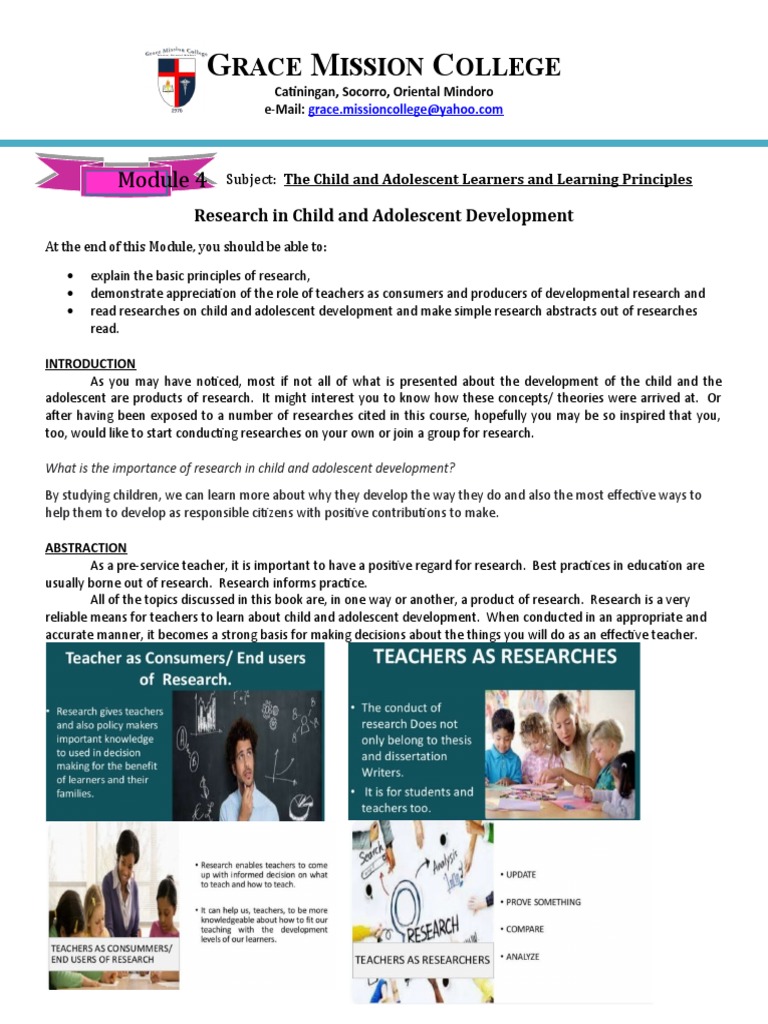 Child Development Research Principles | PDF | Hypothesis | Scientific ...