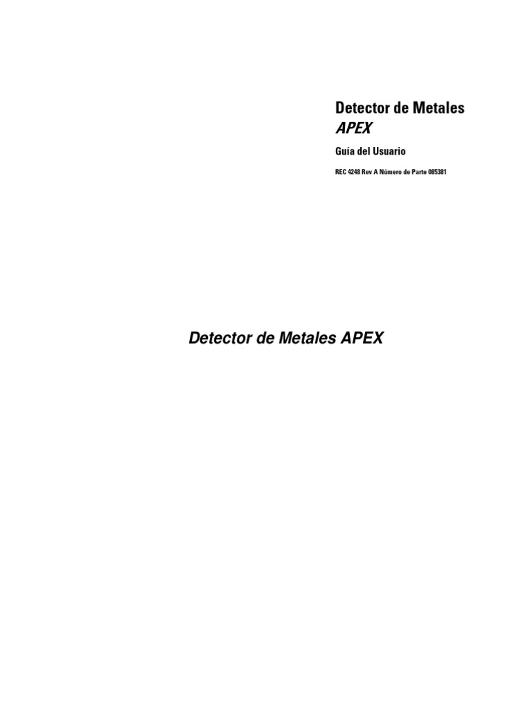 Apex Manual - Spanish | PDF | Administración de Seguridad y Salud ...