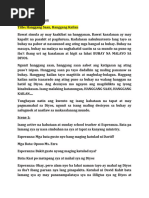 Script For Drama Sample-Tagalog Version | PDF