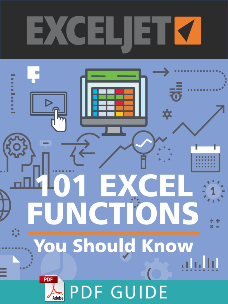 Exceljet 101 Excel Functions 210414 | PDF