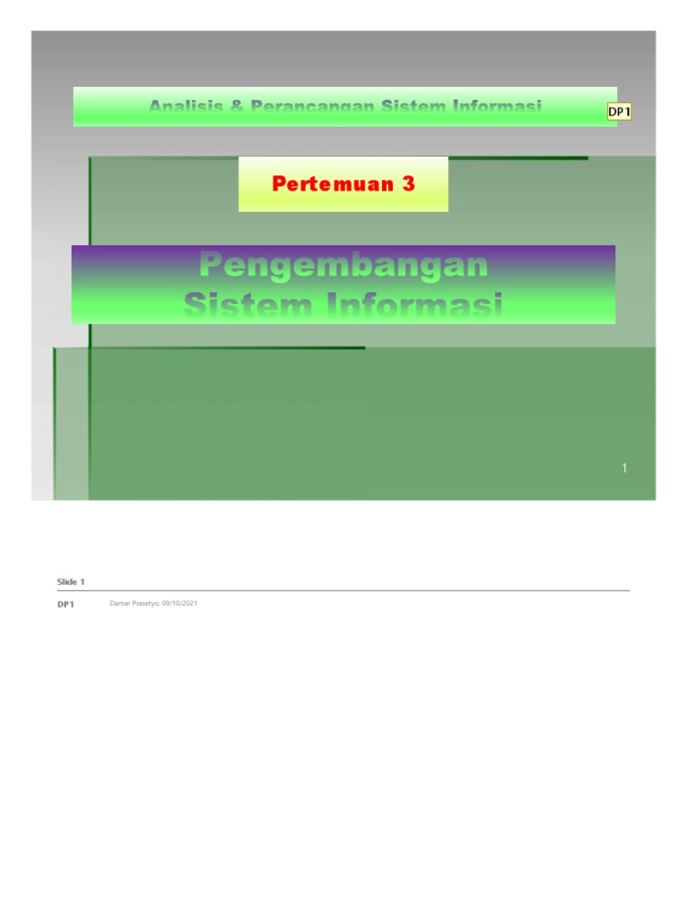 Materi 3 APSI - 2021-Mhs | PDF | Bisnis | Komputer