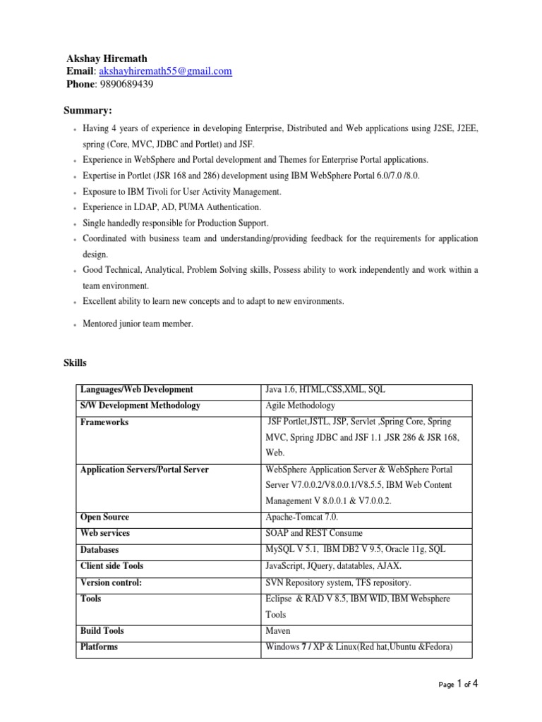 Akshay Gourishankar Hiremath | PDF | Spring Framework | Ajax (Programming)
