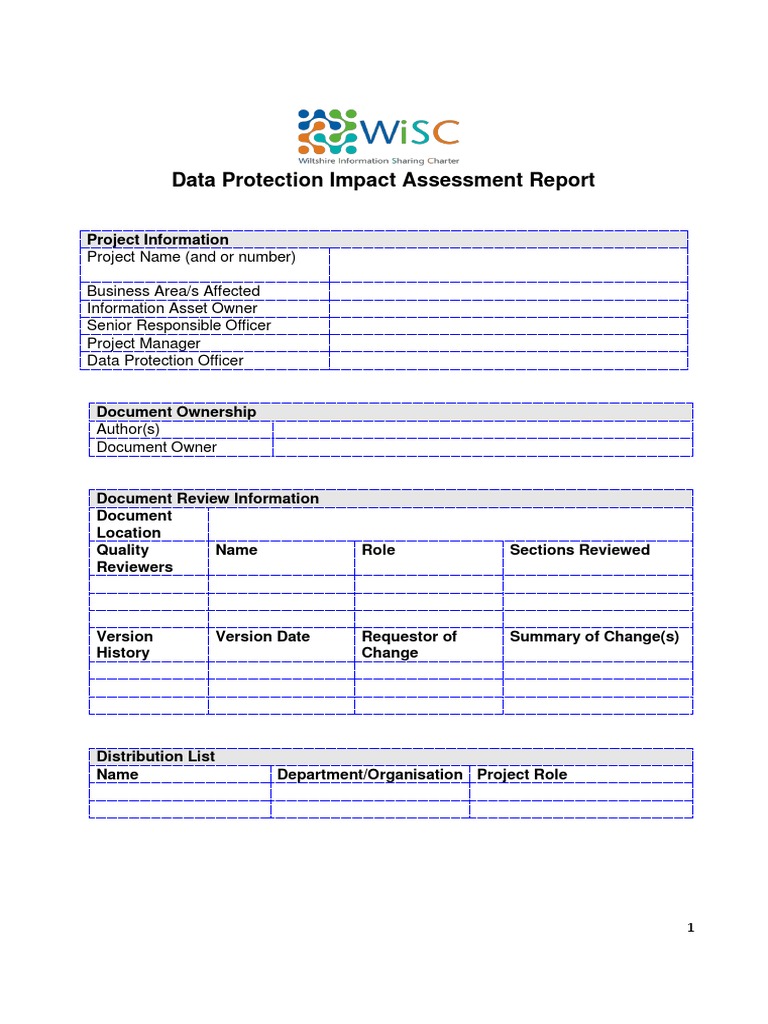 Wisc Dpia Template | PDF | Risk | Information Privacy