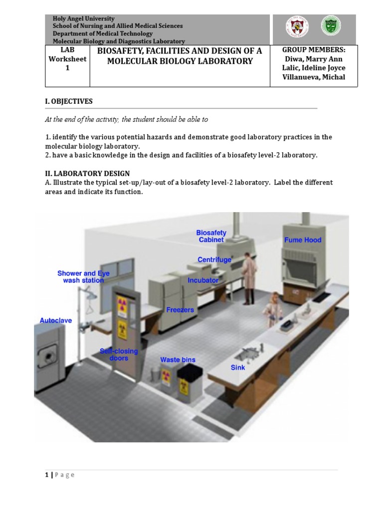 Biosafety, Facilities and Design of A Molecular Biology Laboratory ...