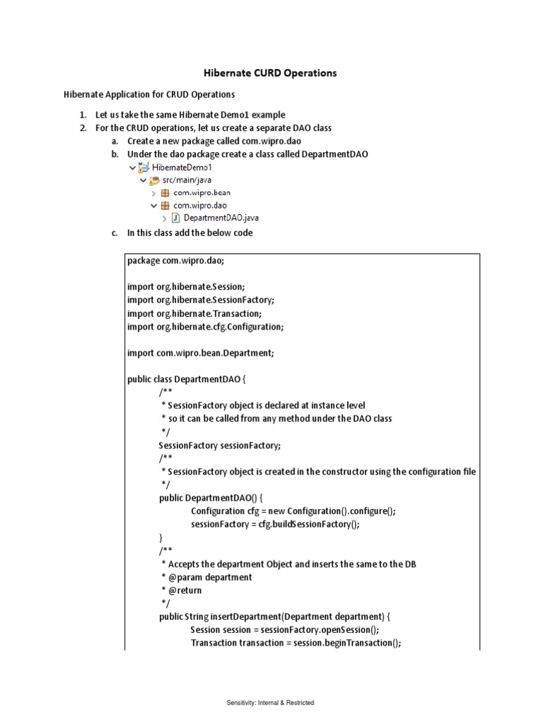 Hibernate - CURD Program | PDF | Computer Programming | Models Of Computation