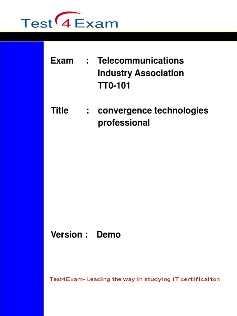 TT0 101 | PDF | Voice Over Ip | Quality Of Service