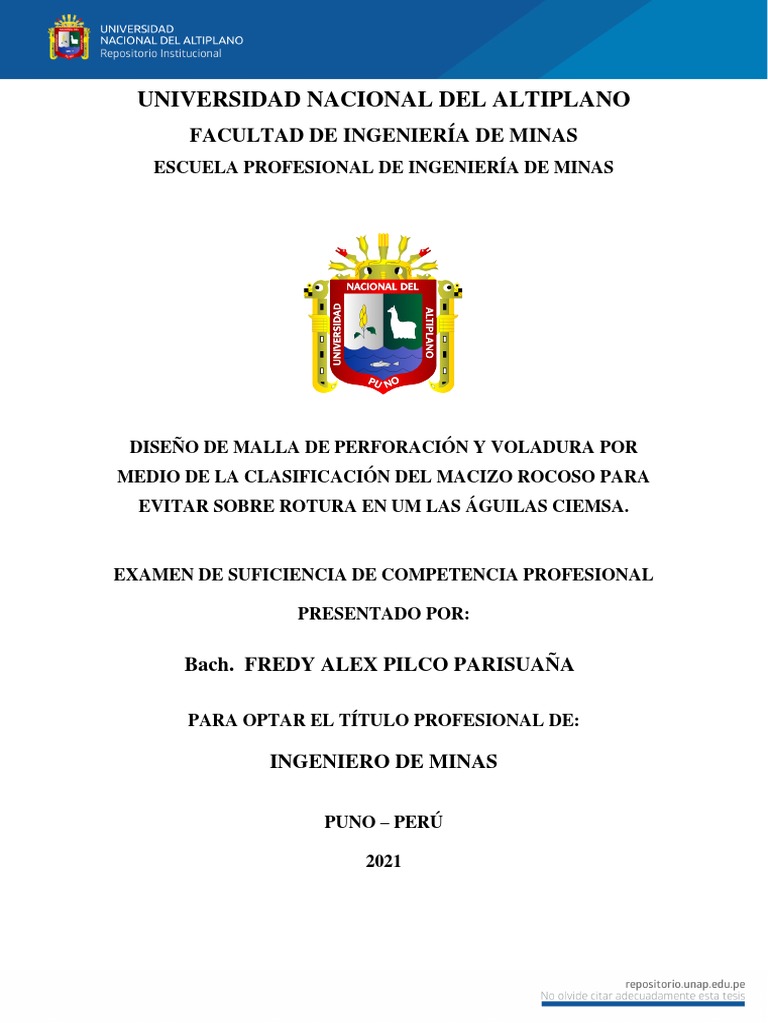 Pilco Parisuaña Fredy Alex | PDF | Minería | Naturaleza