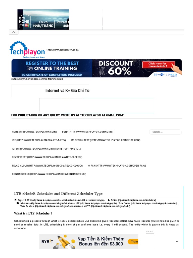 LTE eNodeB Scheduler Guide | PDF | Scheduling (Computing) | Computer Networking