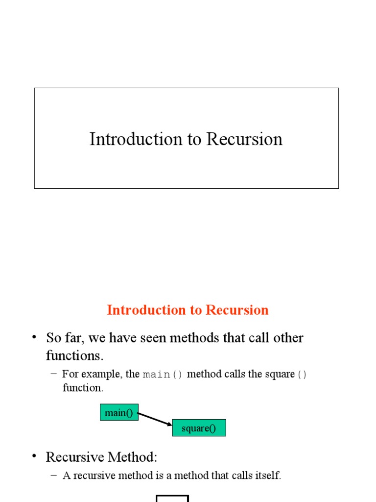 Recursion | PDF | Recursion | Subroutine