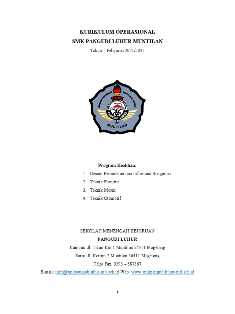 Kurikulum SMK Pangudi Luhur Muntilan | PDF | Karier & Perkembangan | Bisnis