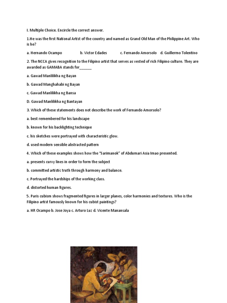 Cpar Questions | PDF | Art