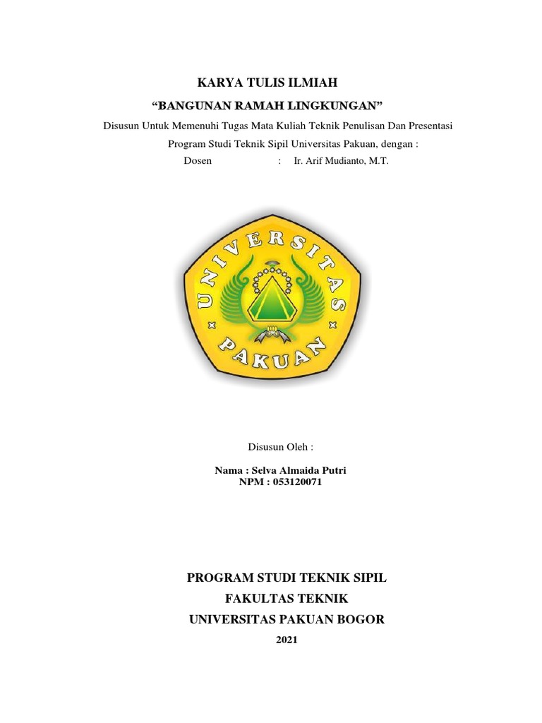 Karya Tulis Ilmiah Teknik Sipil | PDF | Seni | Sains & Matematika