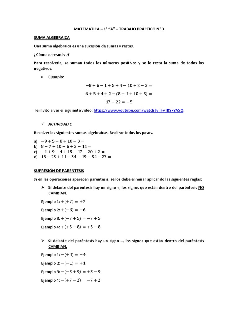 TP3 - Matemática | PDF | Entero | Aritmética