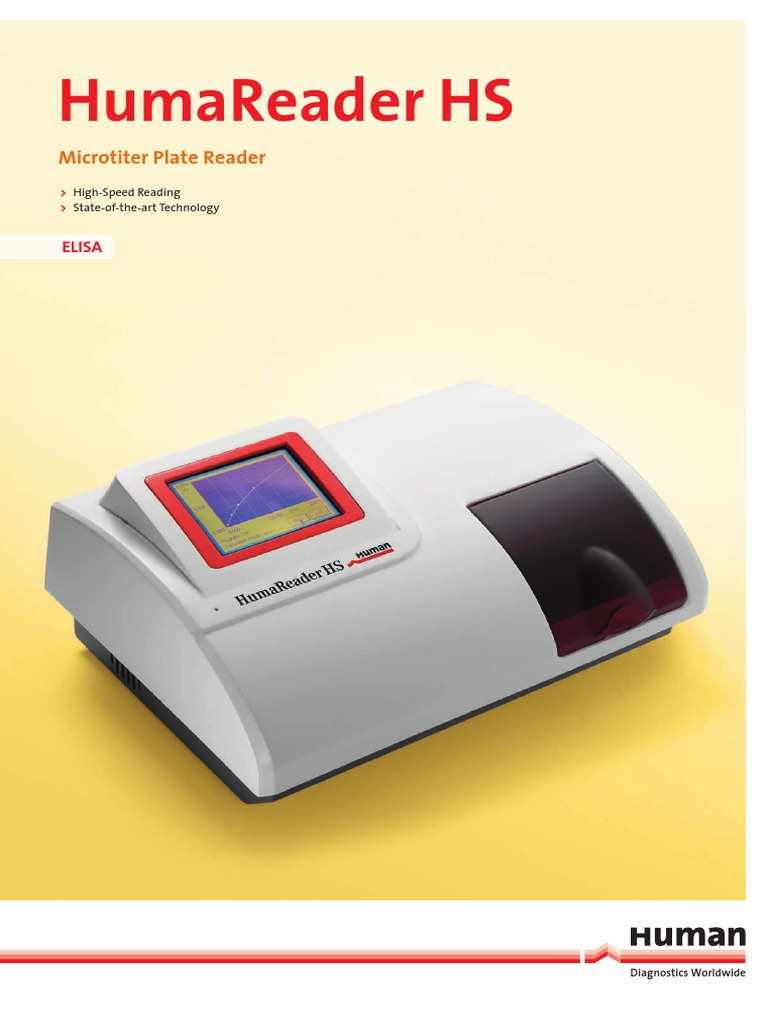 Humareader HS: Microtiter Plate Reader | PDF | Touchscreen | Computing