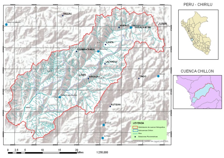 Mapa Hidrografico Chillon | PDF