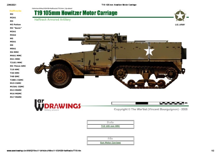 T19 105 MM Howitzer Motor Carriage | PDF