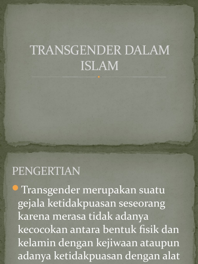Transgender Dalam Islam | PDF | Ilmu Sosial
