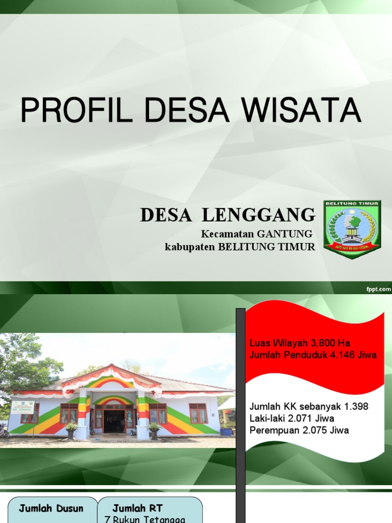 Presentasi Profil Desa Wisata Desa Lenggang | PDF