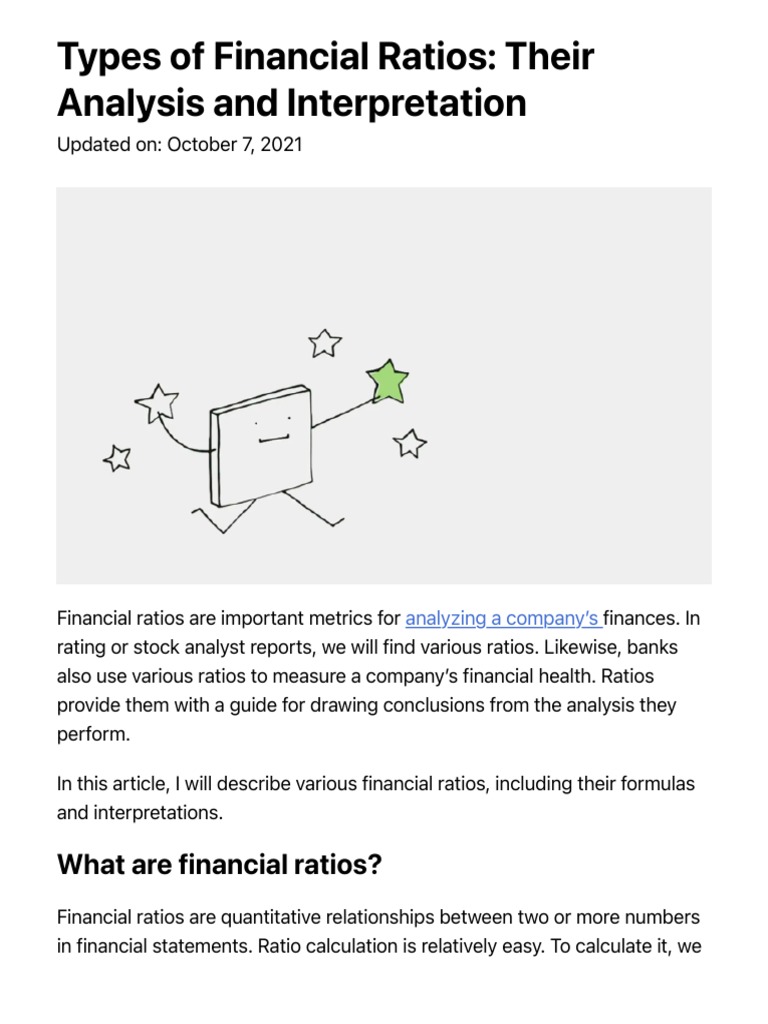 Types of Financial Ratios: Their Analysis and Interpretation - Penpoin ...