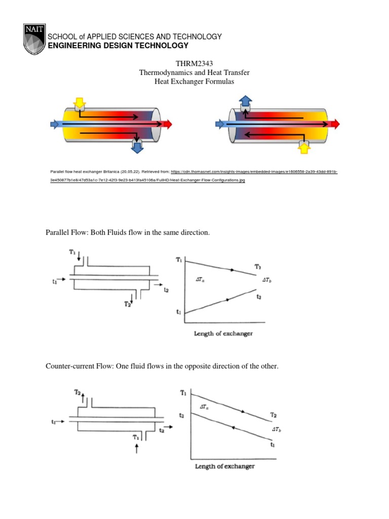 Heat Exchanger Formulas | PDF | Heat Exchanger | Heat