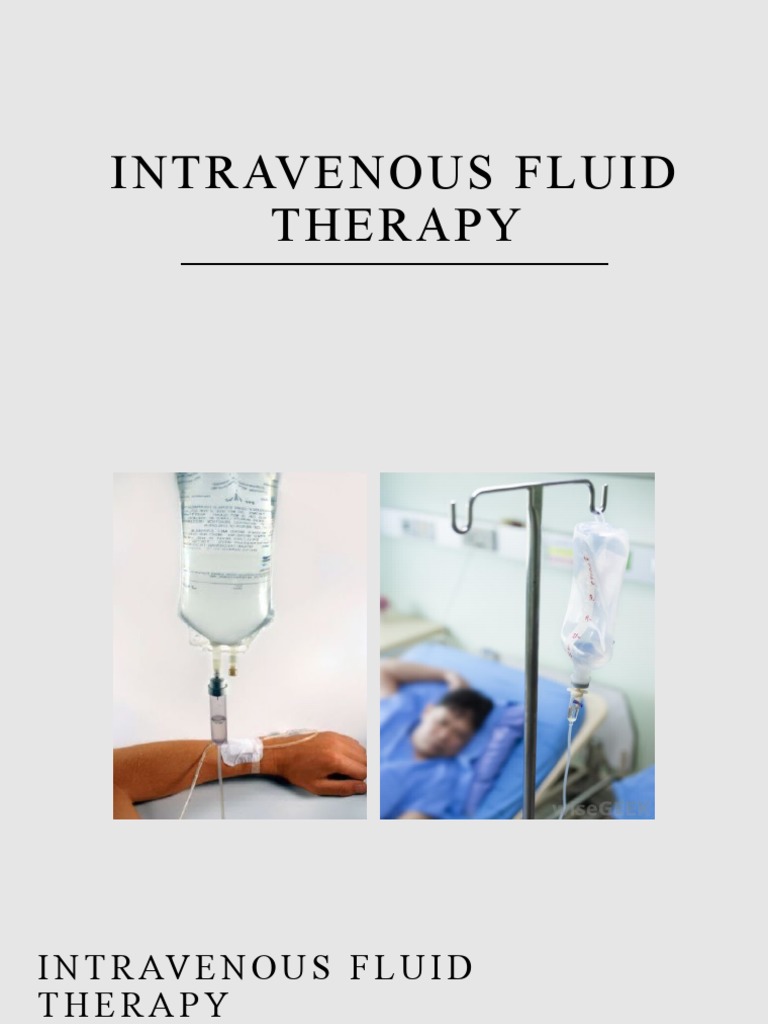 Ivf Therapy | PDF | Intravenous Therapy | Saline (Medicine)
