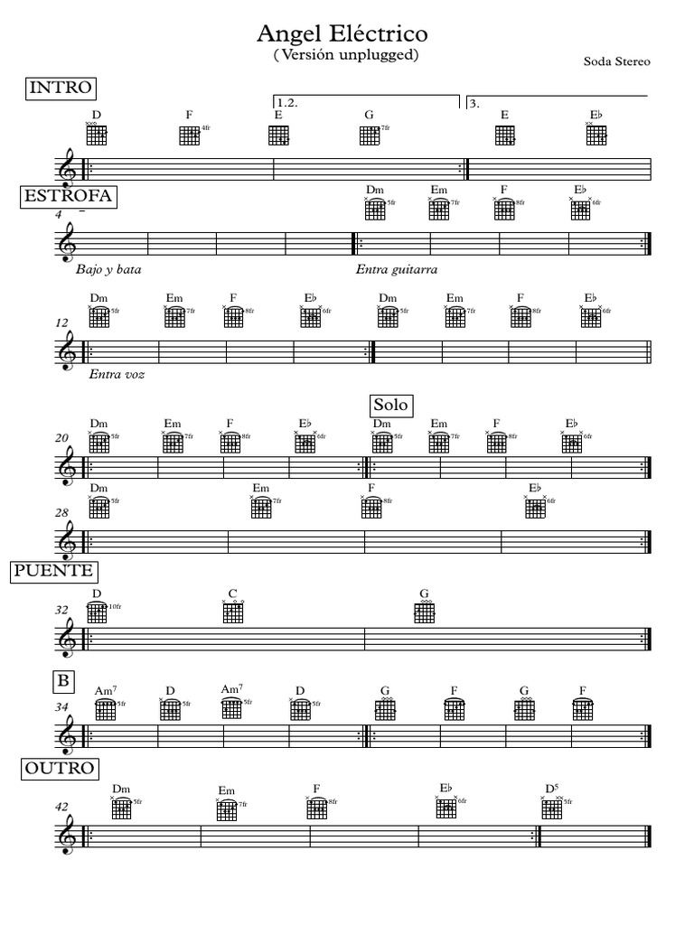 Angel Electrico Unplugged | PDF