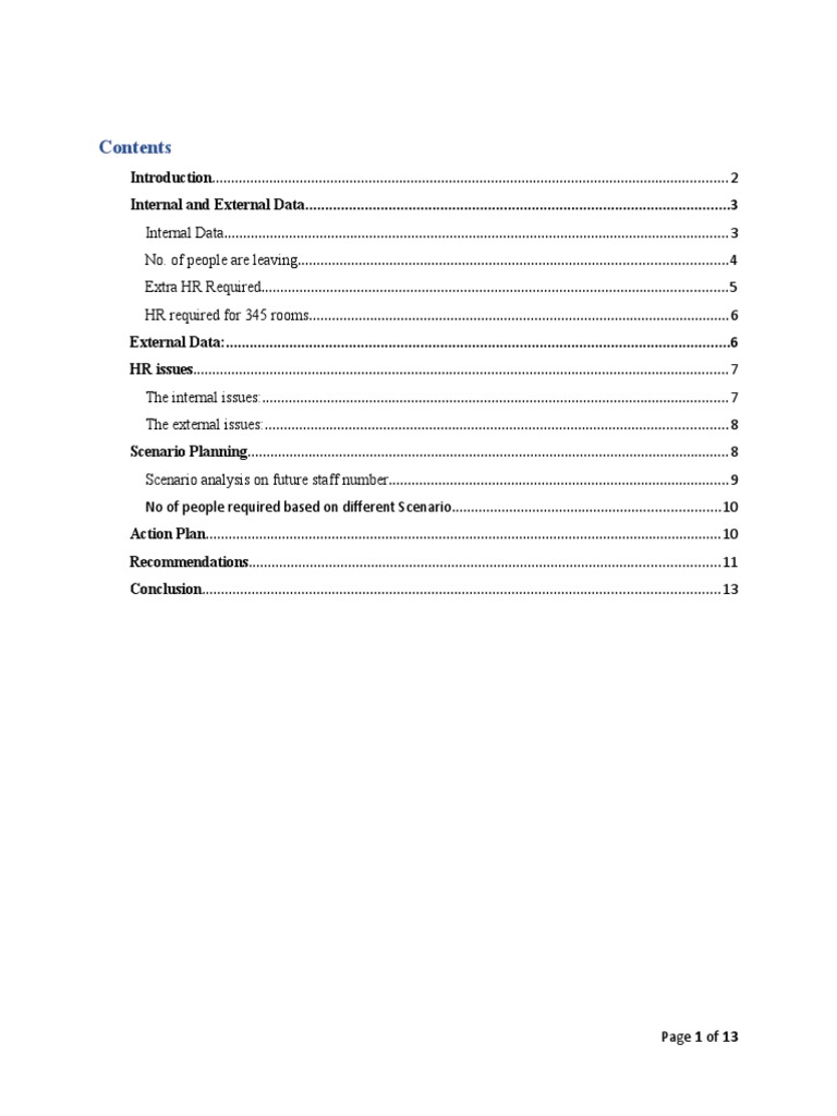 HRM 601 Case Study On Capital Hotel | PDF | Employment | Human Resources