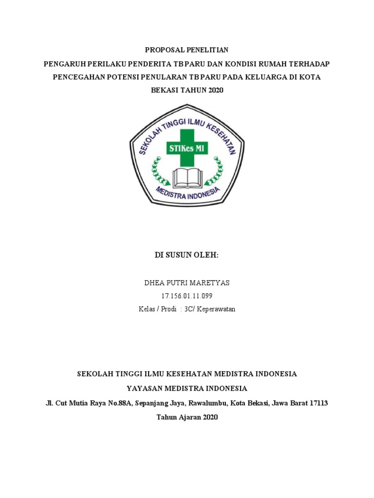 Proposal TB Paru Dhea | PDF