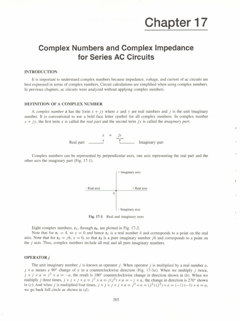 Complex Numbers in AC Circuits | PDF | Complex Number | Electrical ...