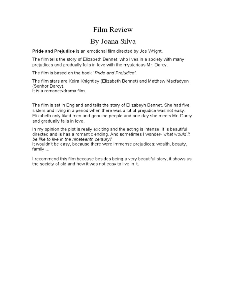 Film Review - English | PDF