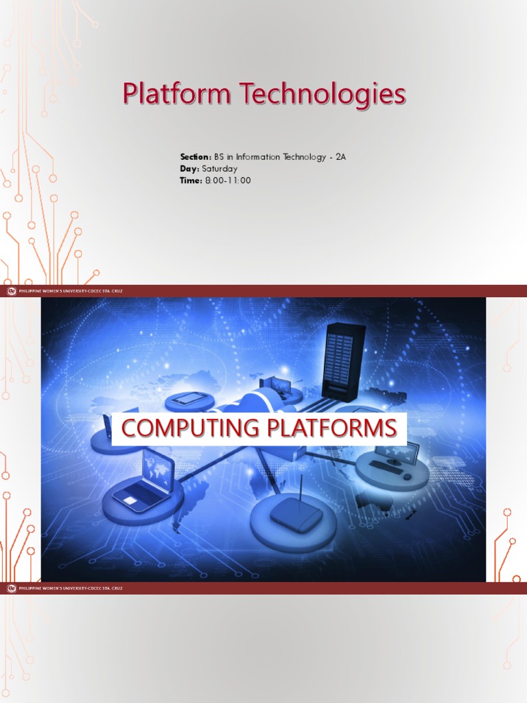 Platform Technologies - P2 | PDF | Cloud Computing | Platform As A Service