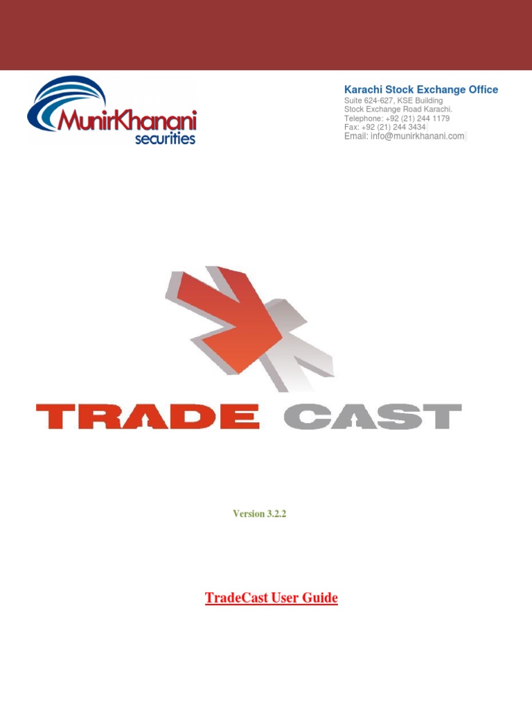 Trade Cast User Guide | PDF
