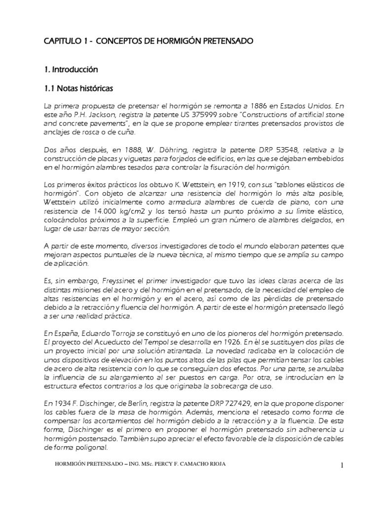 Libro De Hormigon Pretensado Pdf Hormigón Pretensado Hormigón