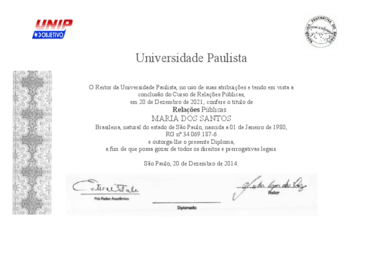 Diploma Unip | PDF