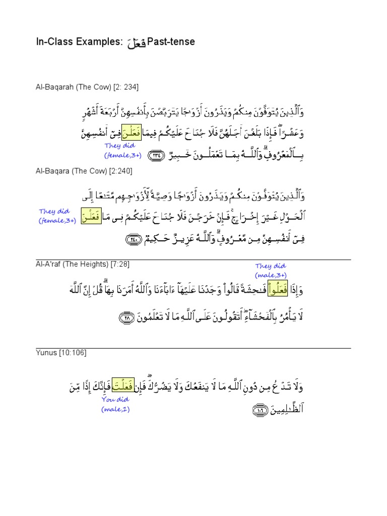 Fa Ala Examples | PDF