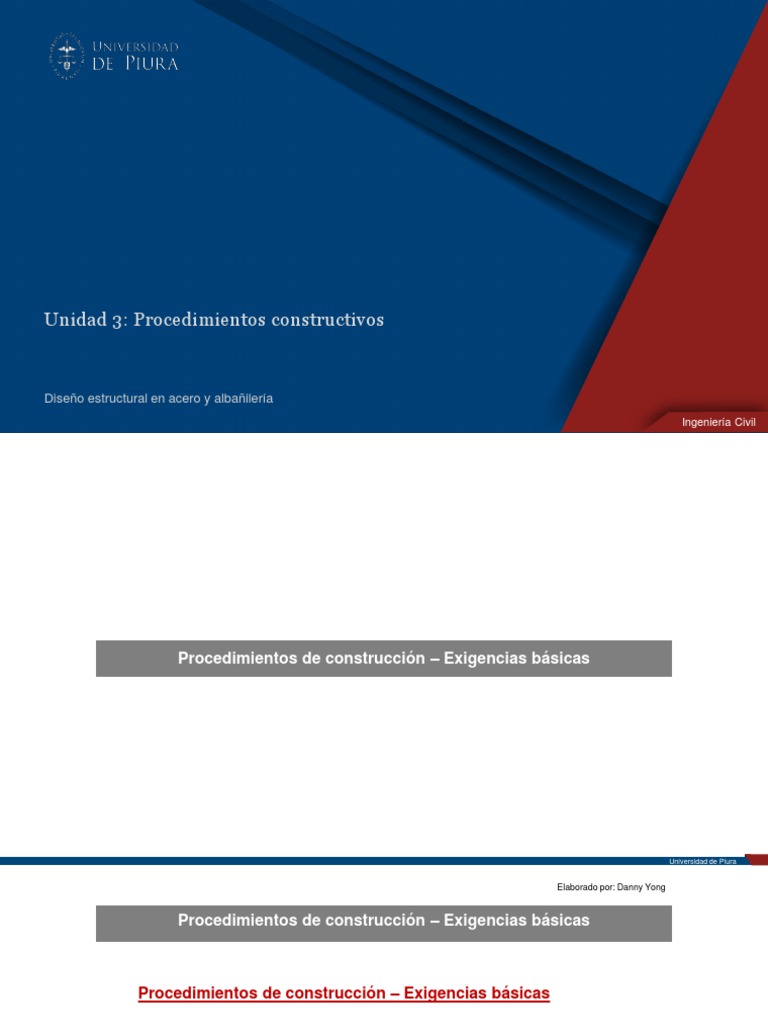 Unidad 3 - Procedimientos Constructivos | PDF | Hormigón | Fundación ...
