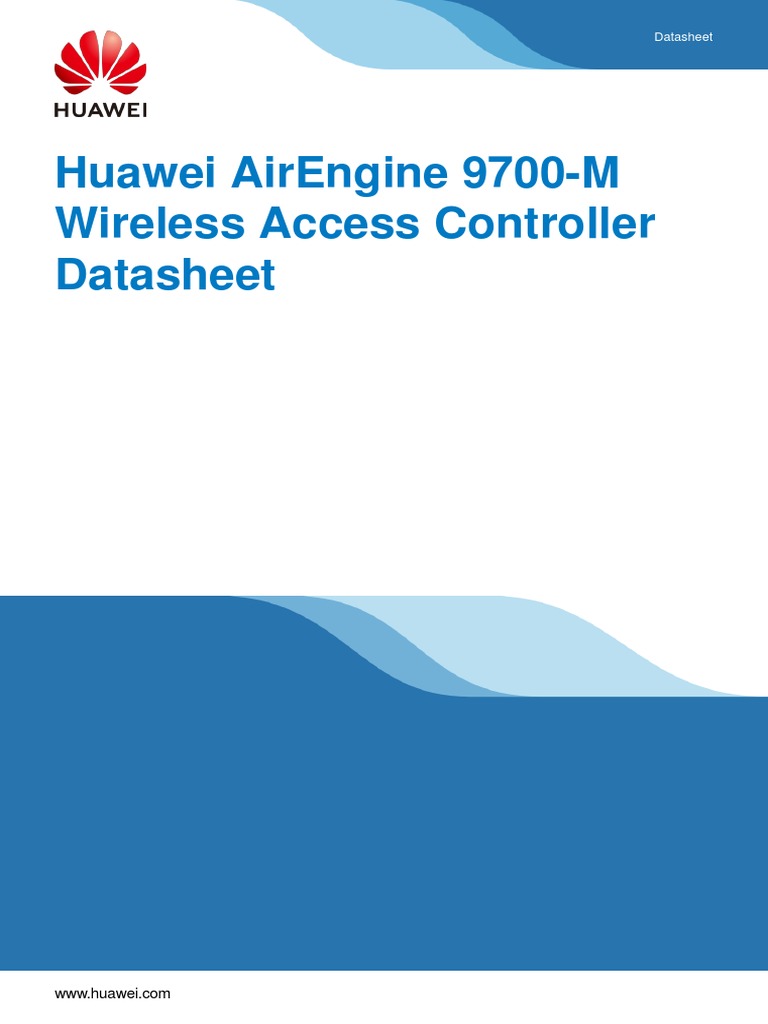 Huawei Airengine 9700-M Wireless Access Controller Datasheet | PDF ...
