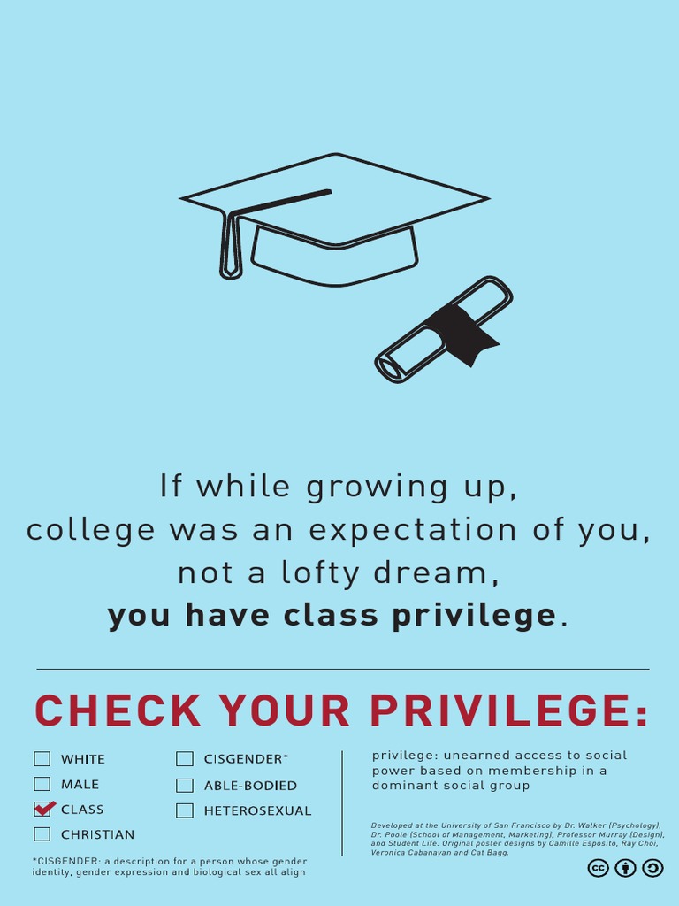 Class Privilege - USF | PDF | Psychology | Egalitarianism