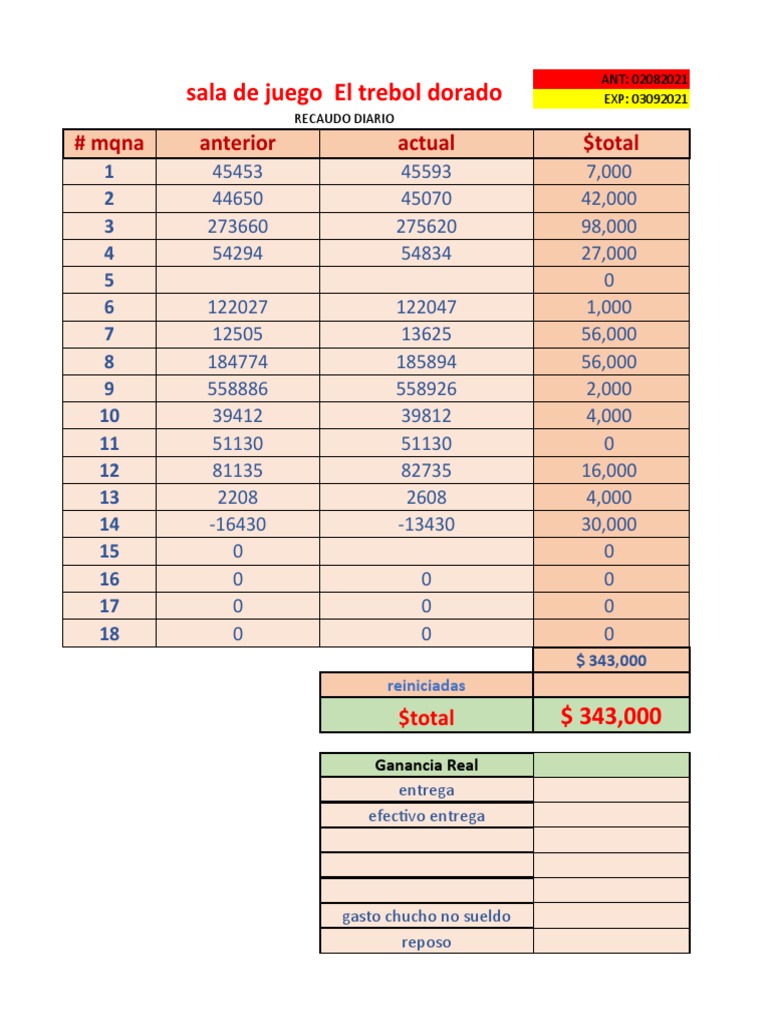 Recaudo Diario | PDF