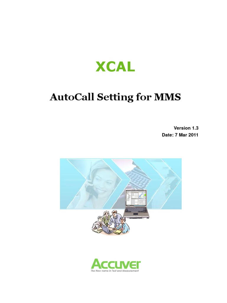 XCAL MMS AutoCall Setup Guide | PDF | Multimedia Messaging Service ...