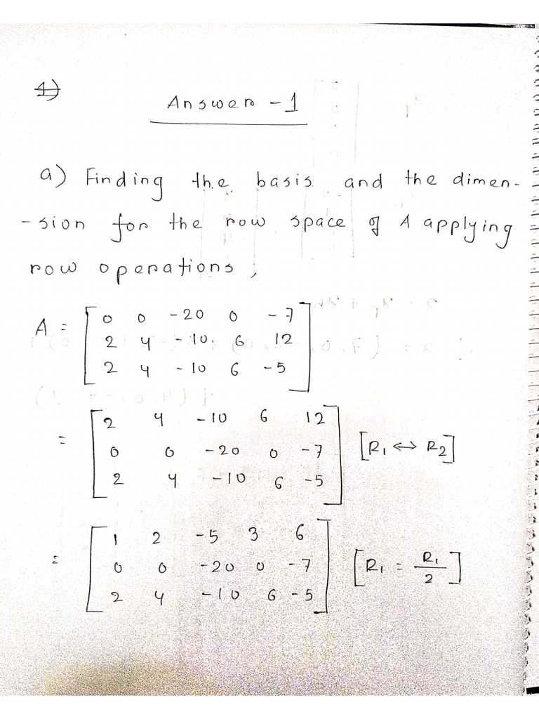 Mat216 Assignment 2 | PDF